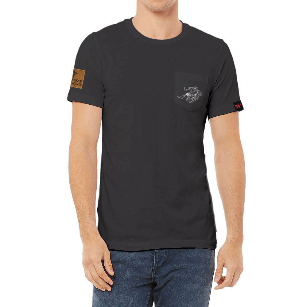 Winchester Legend - Legend Rider Flag - Short Sleeve Pocket T-Shirt ...