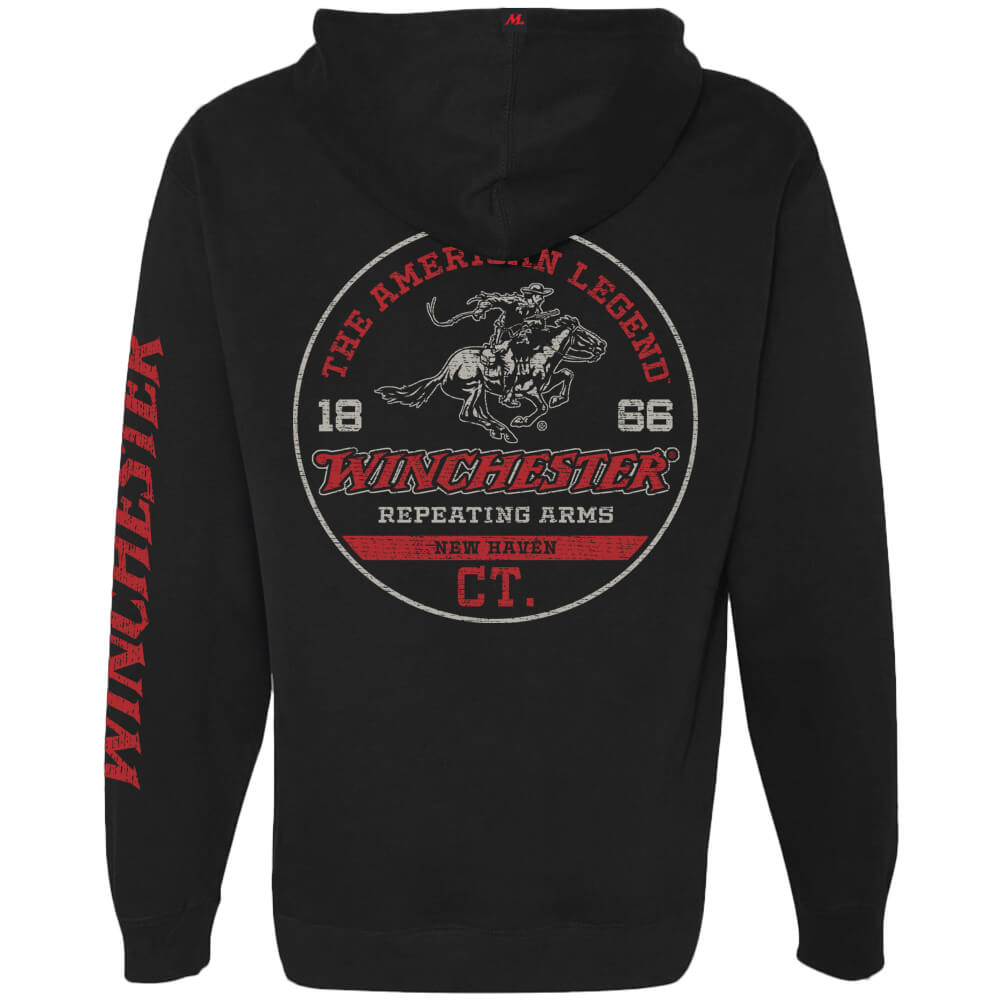 Winchester Pro - Rider in Circle - Fleece Pullover Hoodie – FSD Outdoor